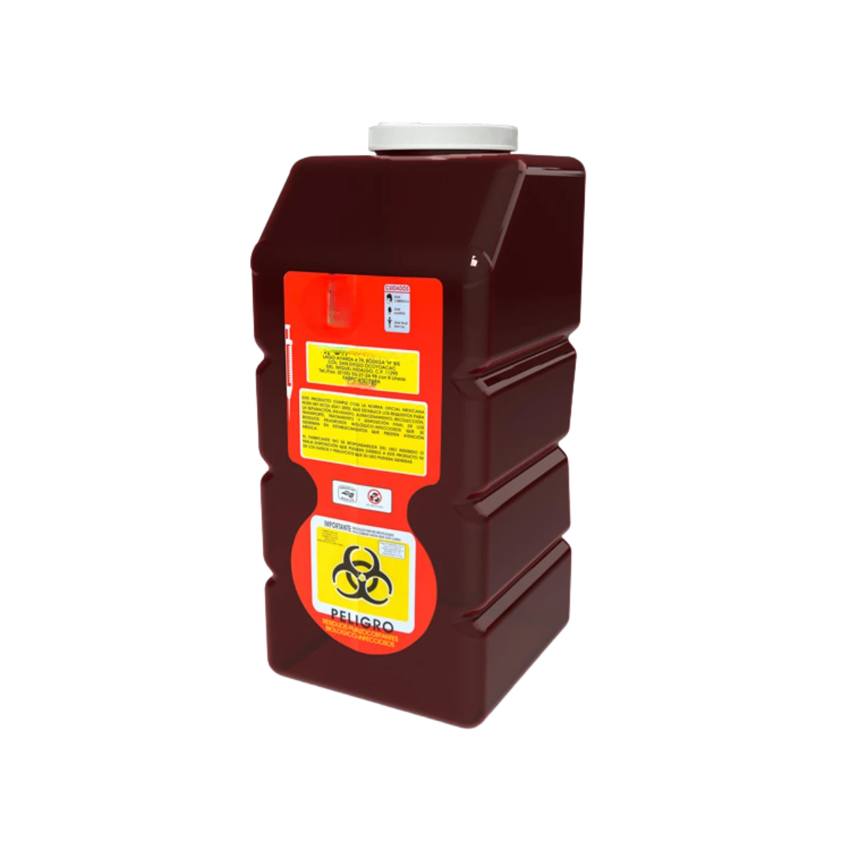 Bote de RPBI Rojo | Traficiudad SA de CV