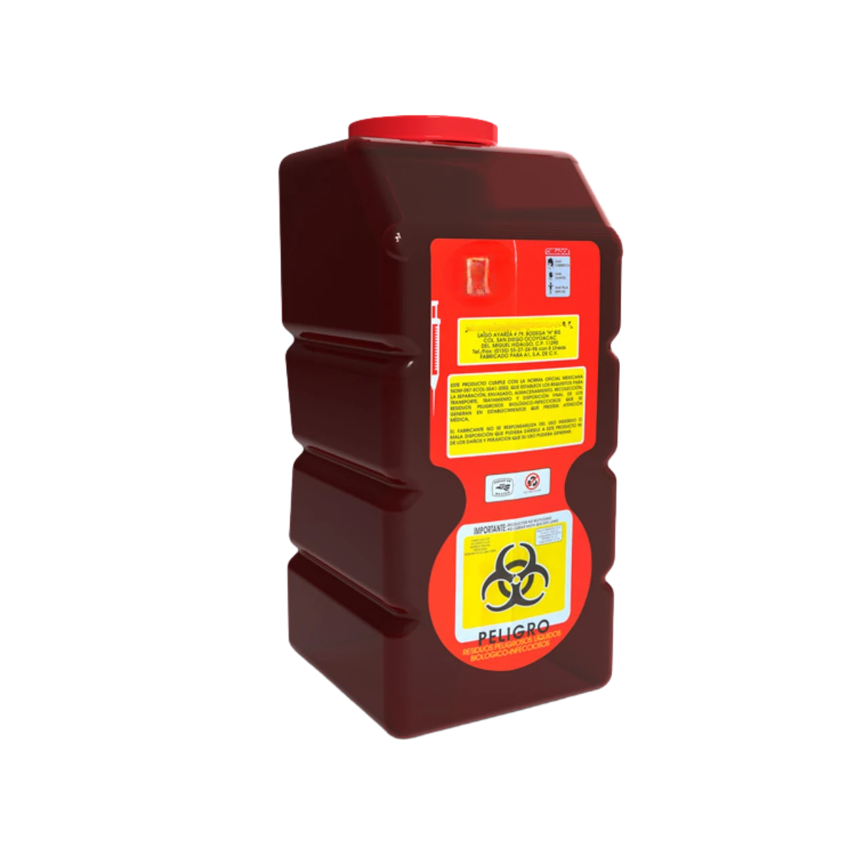 Recipiente hermético rojo | Traficiudad SA de CV